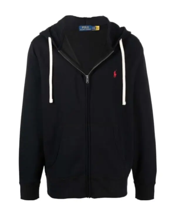 Polo Ralph Lauren Ralph Lauren Logo Zip-up Hoodie - Black
