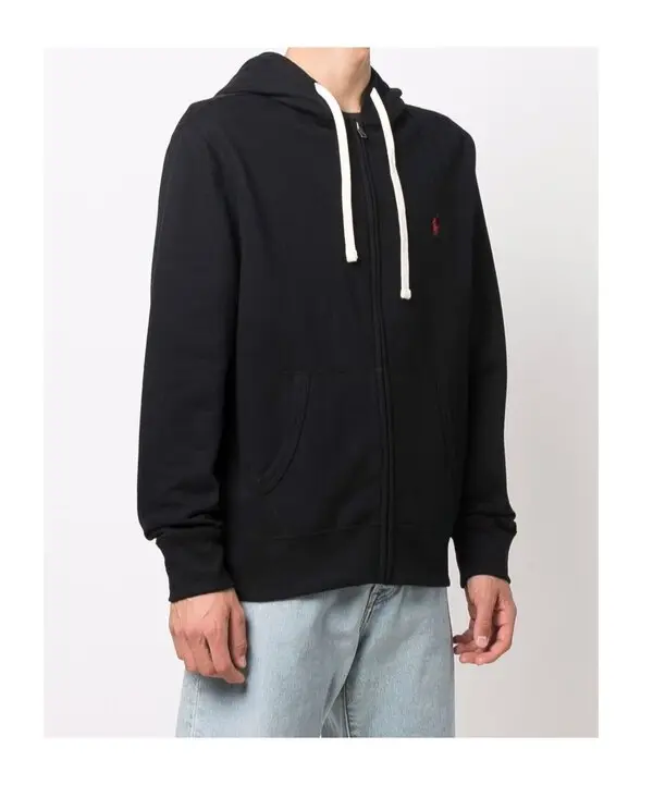 Polo Ralph Lauren Ralph Lauren Logo Zip-up Hoodie - Black