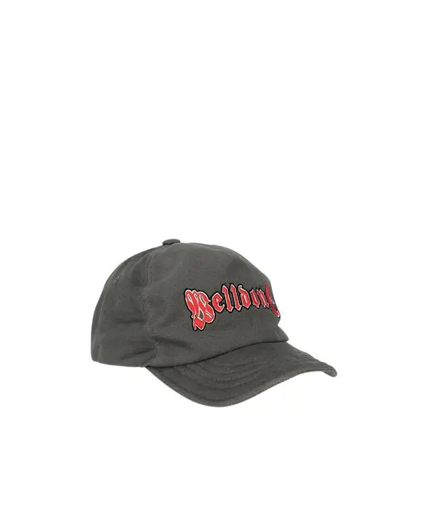 We11Done Logo Embroidered Baseball Cap - Grey