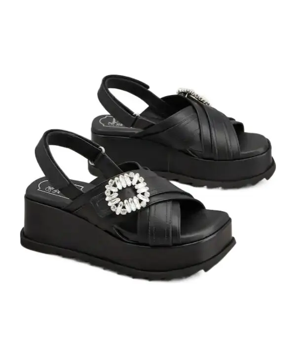 ROGER VIVIER Slidy Viv Wedge Sandals