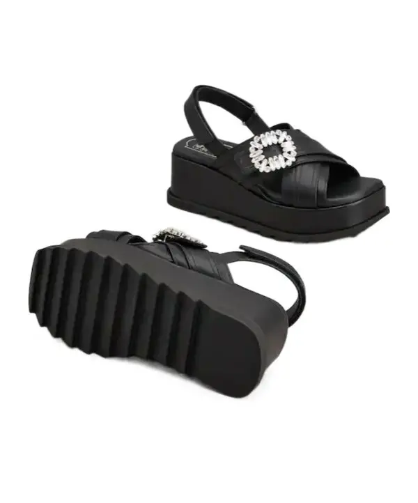 ROGER VIVIER Slidy Viv Wedge Sandals