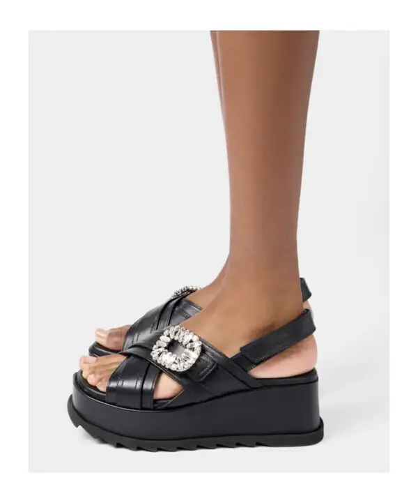 ROGER VIVIER Slidy Viv Wedge Sandals