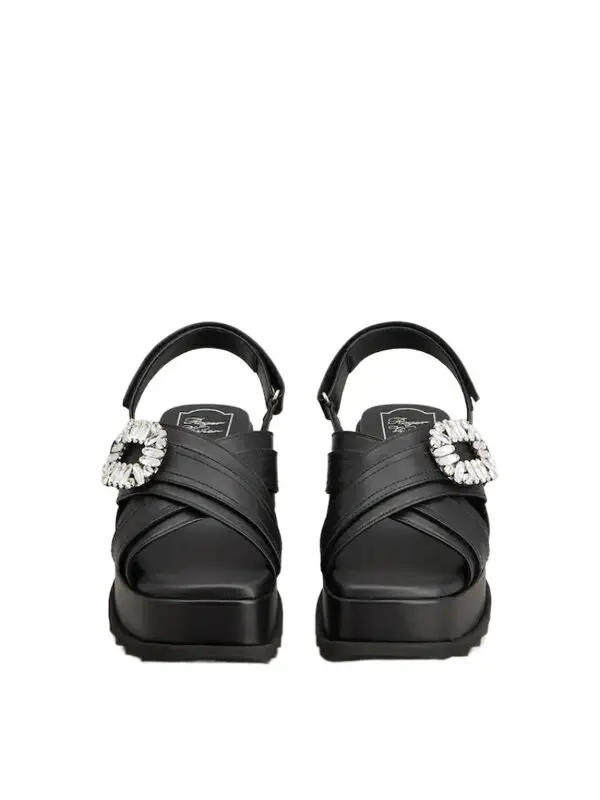 ROGER VIVIER Slidy Viv Wedge Sandals