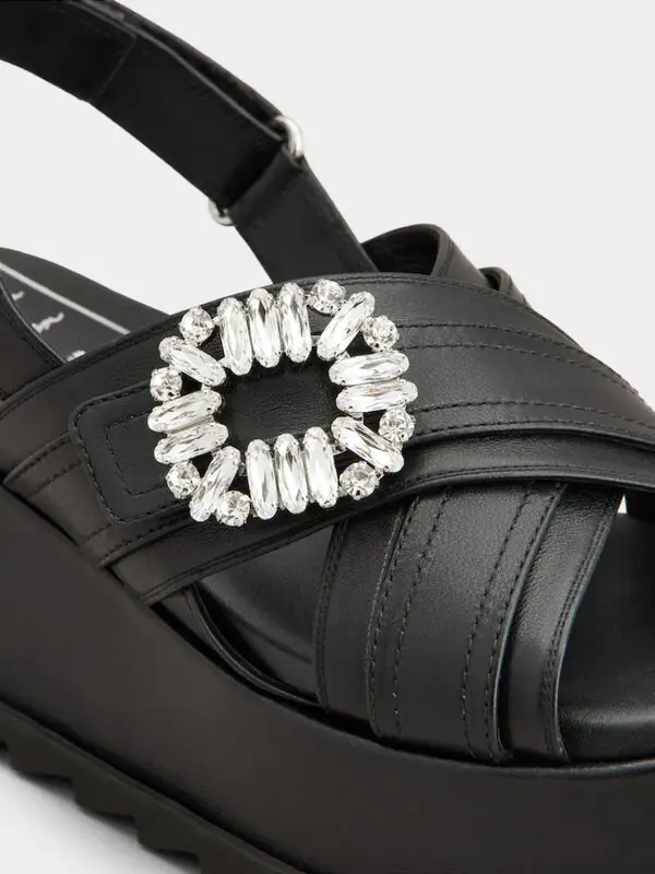ROGER VIVIER Slidy Viv Wedge Sandals
