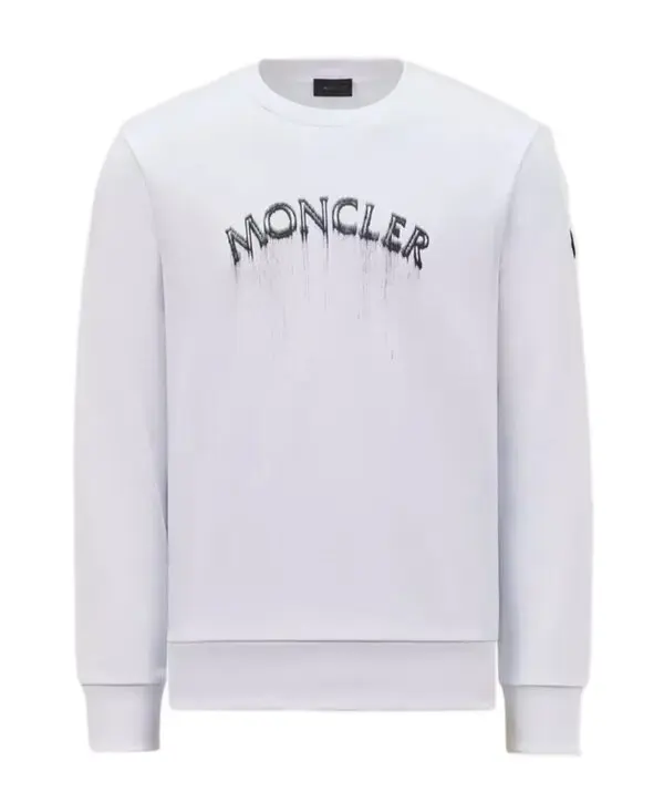 Moncler Logo Sweatshirt - Optical White