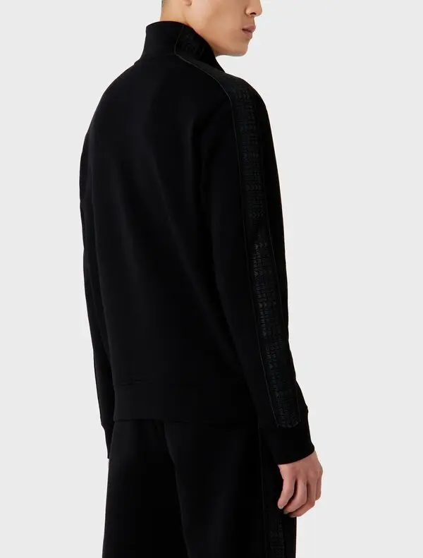 Emporio Armani Logo-print Zip-fastening Sweatshirt