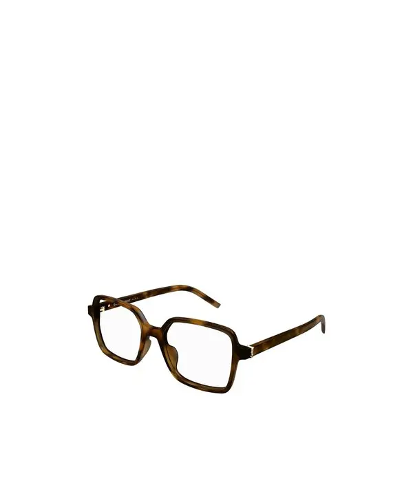 Saint Laurent Square Frame Eyeglasses - Brown