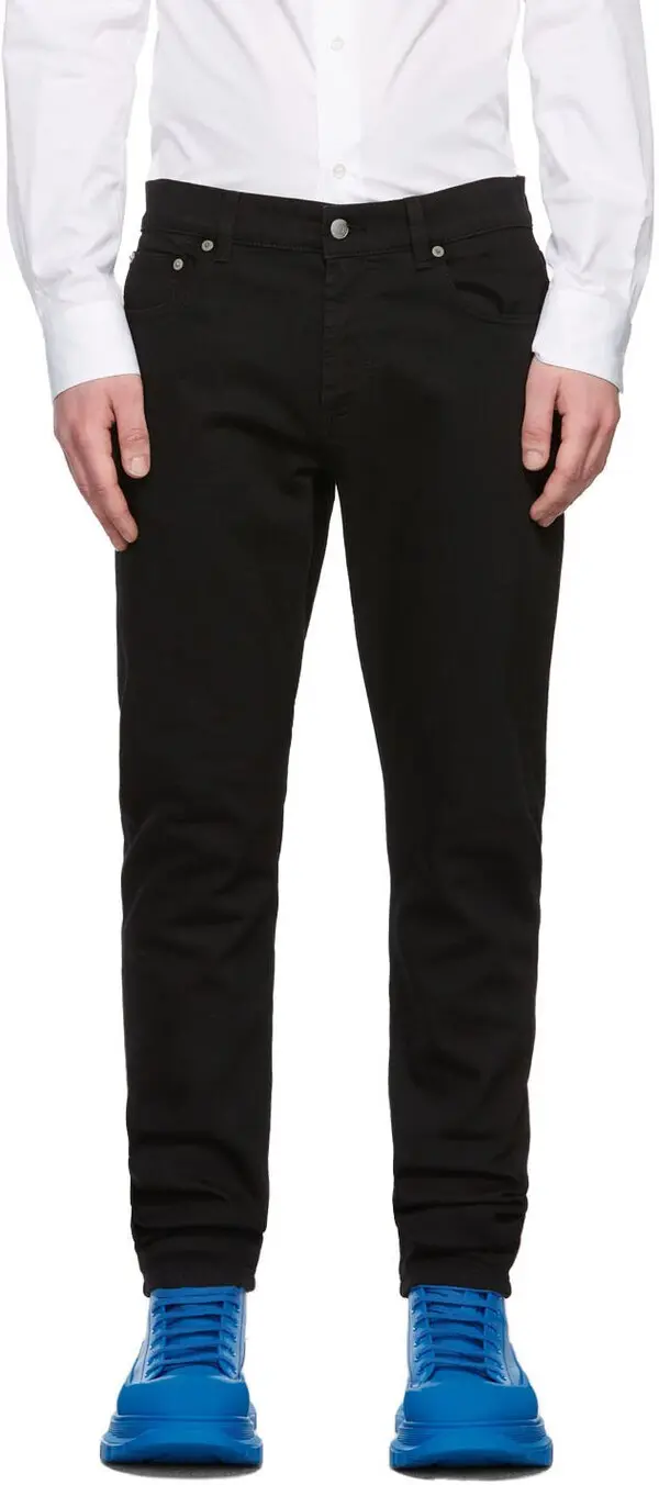 Alexander McQueen Graffiti Denim Jeans