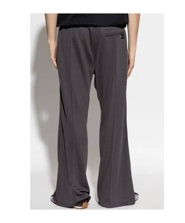 COURREGES Elastic Waist Sports Pants - Carbon