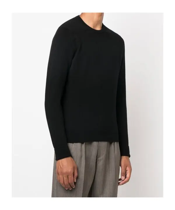 DRUMOHR Crew Neck Cashmere Sweater - Black