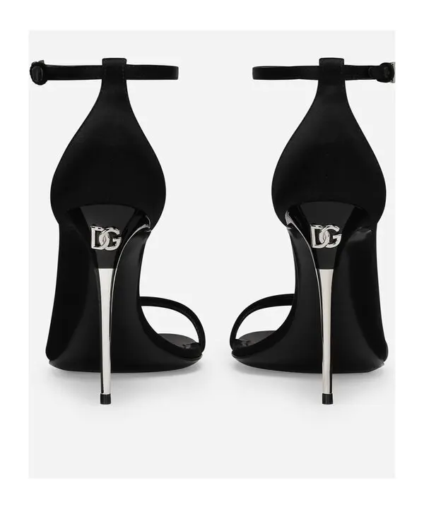 Dolce & Gabbana Keira Ankle Strap Sandals - Black