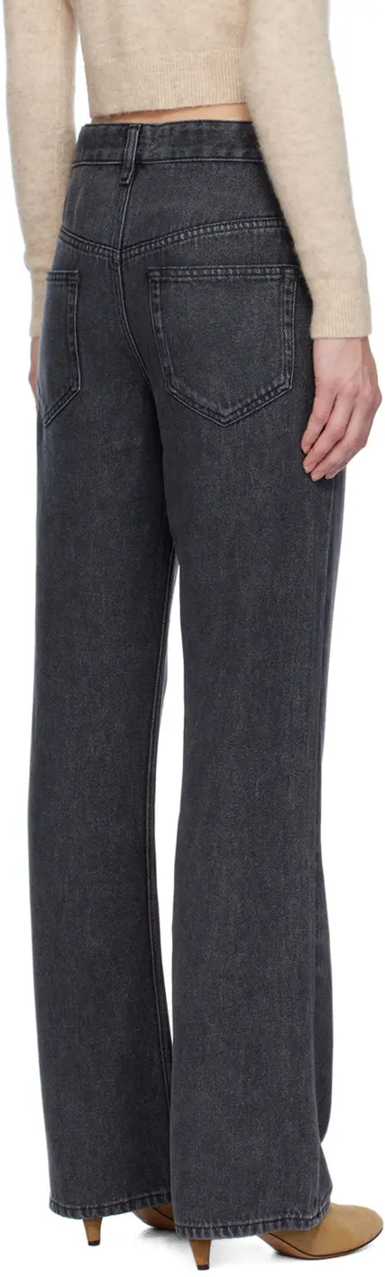 Isabel Marant Étoile Belvira Bootcut Jeans - Black