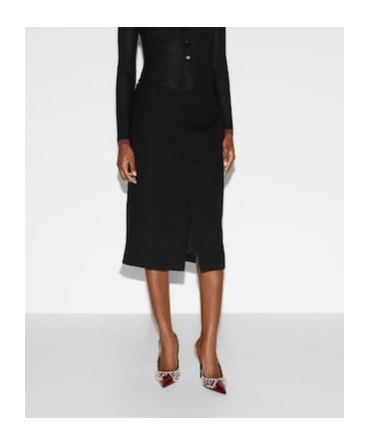 Gucci Crêpe Skirt With Slit Detail