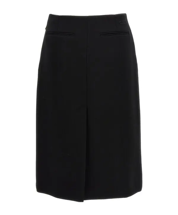 Gucci Crêpe Skirt With Slit Detail