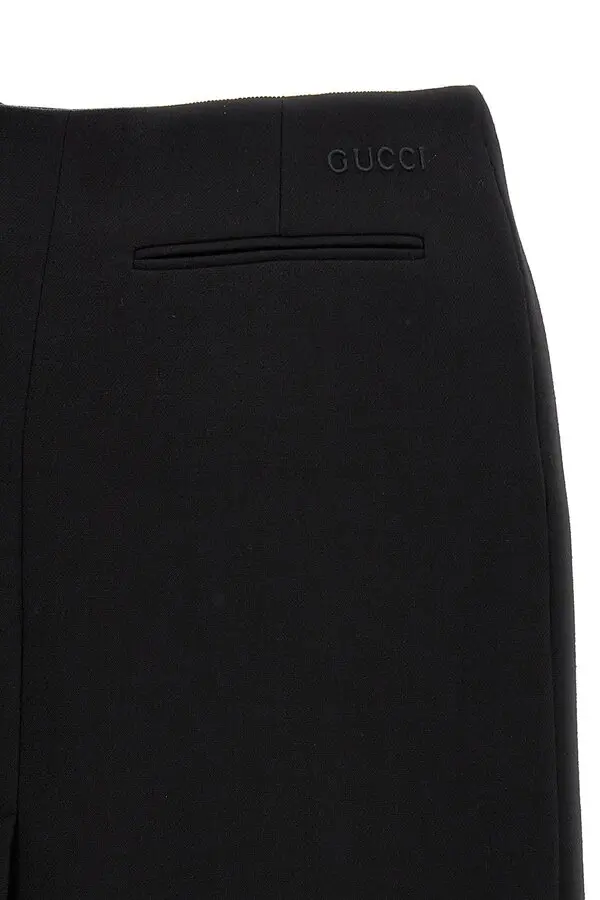 Gucci Crêpe Skirt With Slit Detail