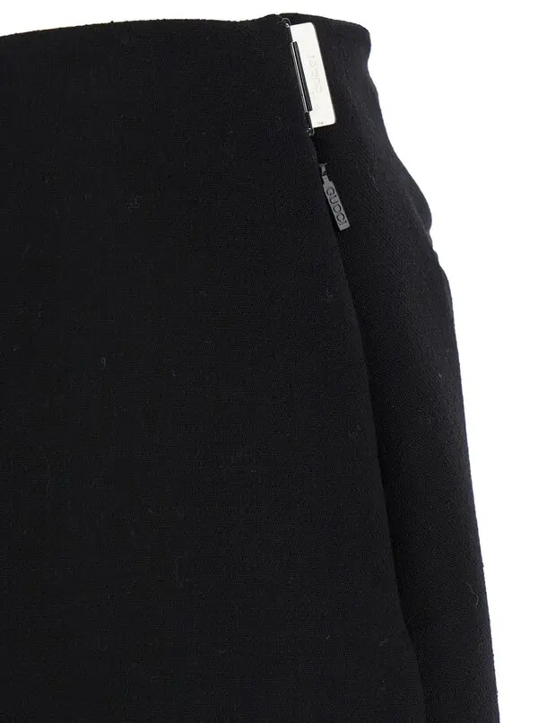 Gucci Crêpe Skirt With Slit Detail