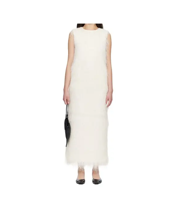 Loulou De Saison Tiwa Fringed Maxi Dress - White