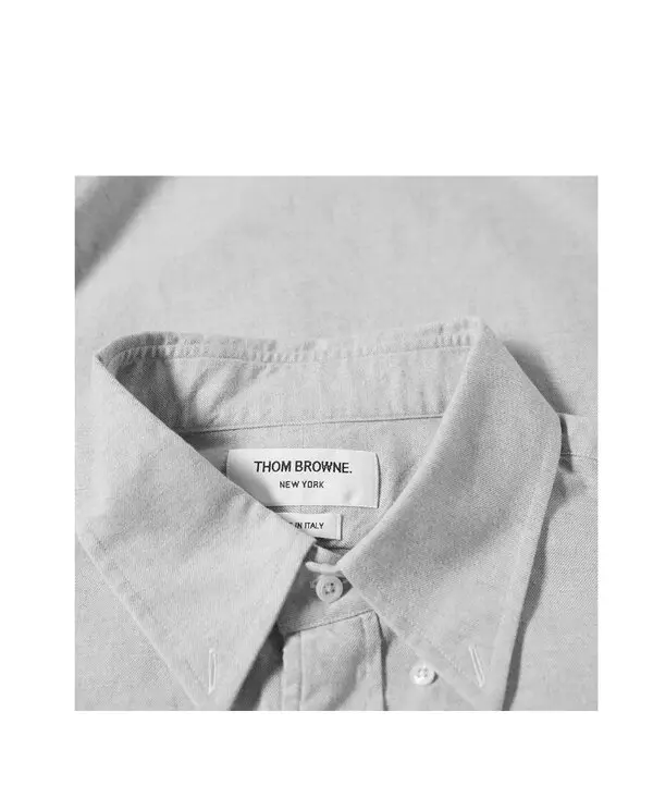 Thom Browne Logo 4-striped Flannel Shirt