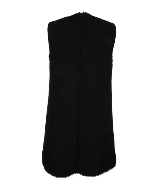 Prada Scuba Mini Dress With Lace Collar