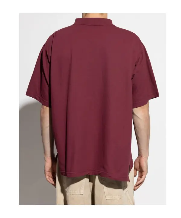 Balenciaga Logo Embroidered Polo Shirt