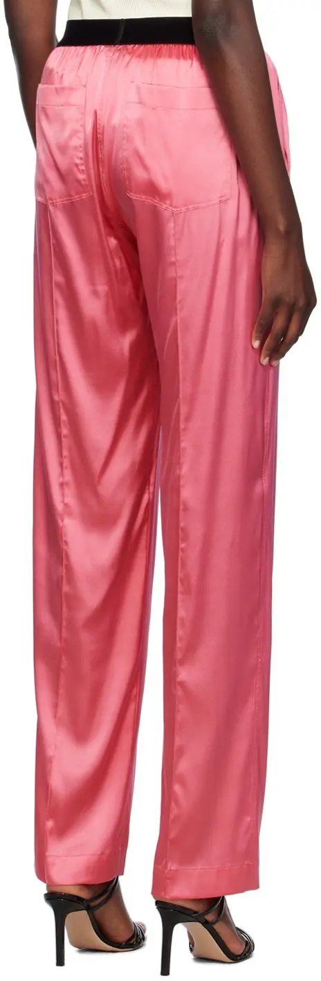 TOM FORD Stretch Satin Pajama Pants - Pink