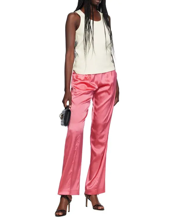 TOM FORD Stretch Satin Pajama Pants - Pink