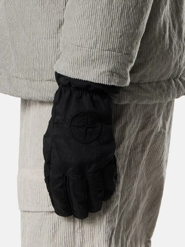 Stone Island Embroidered Logo Gloves