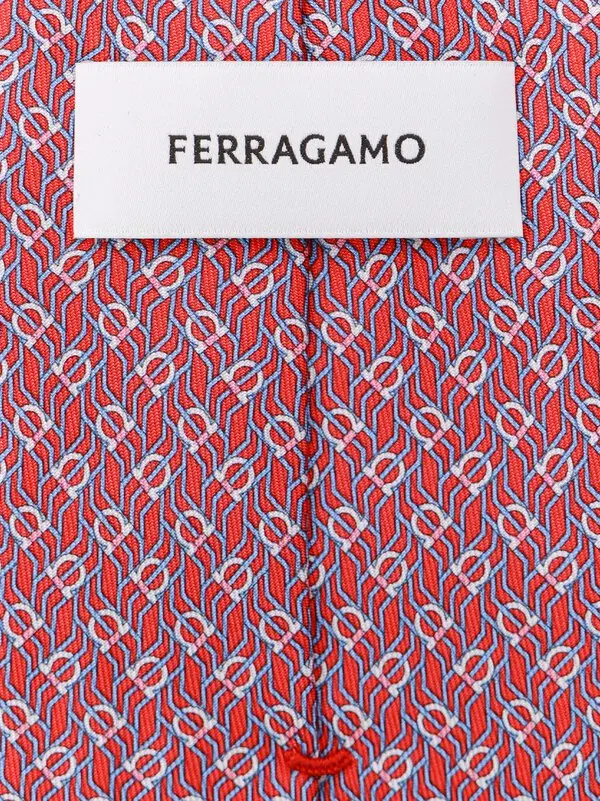 FERRAGAMO Printed Neck Tie - Pink