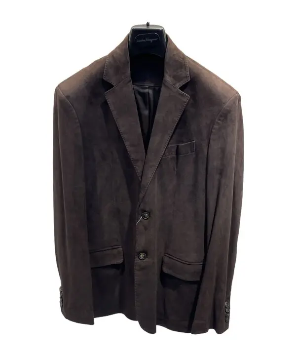 FERRAGAMO Long Sleeve Collared Jacket
