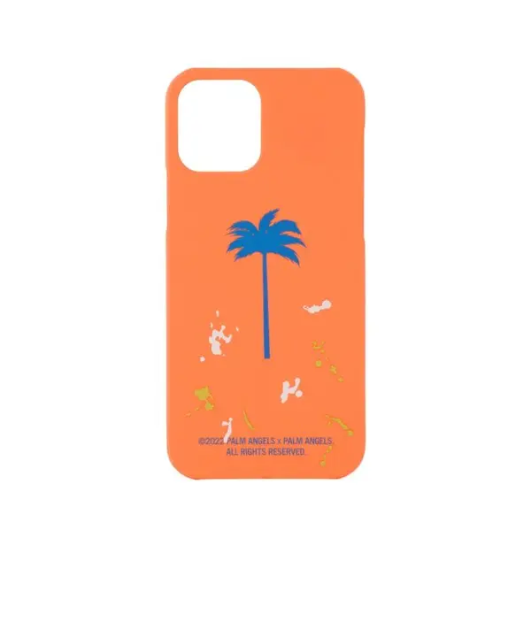 Palm Angels Palm Tree Iphone 12apt 12 Pro Mobile Phone Case - Orange