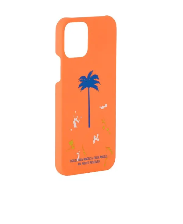 Palm Angels Palm Tree Iphone 12apt 12 Pro Mobile Phone Case - Orange