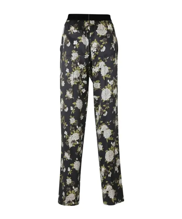 TOM FORD Floral-printed Straight-leg Pajama Trousers - Black