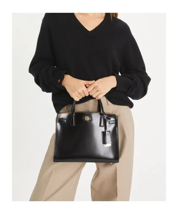 Tory Burch Small Robinson Spazzolato Tote Bag