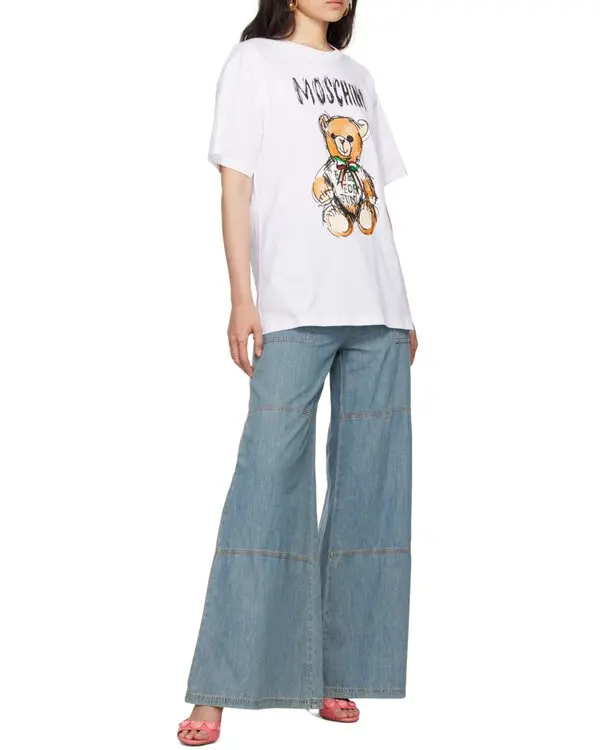 Moschino And Teddy Bear Print T-shirt