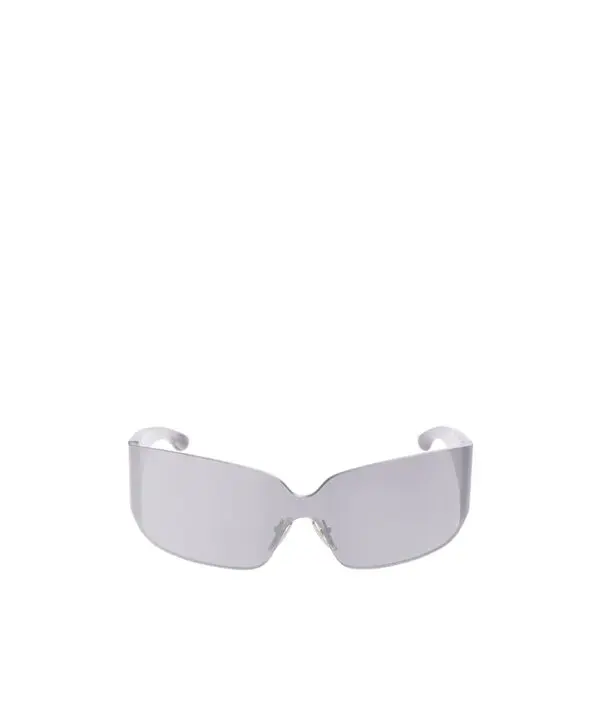 Balenciaga Mono Square Frame Sunglasses - Silver
