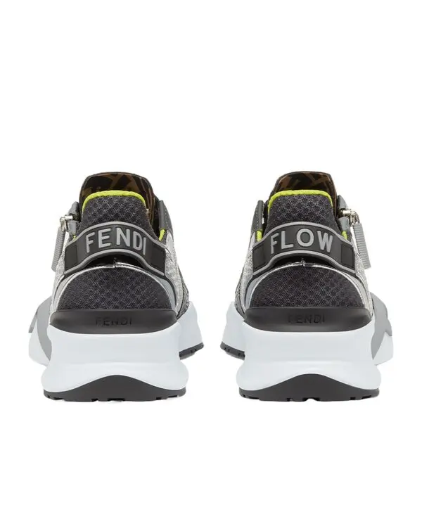 Fendi Flow Lace-up Sneakers - Grey