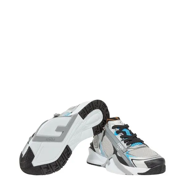 Fendi Flow Lace-up Sneakers - Grey