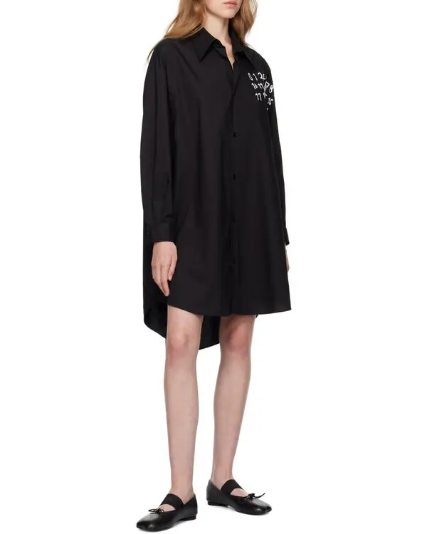 MAISON MARGIELA Poplin Shirt Dress - Black