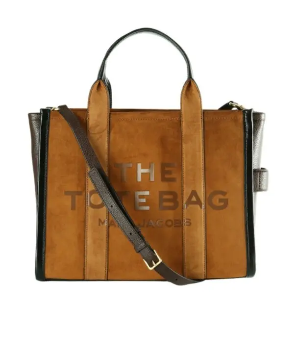 Marc Jacobs The Medium Suede Leather Tote Bag - Copper