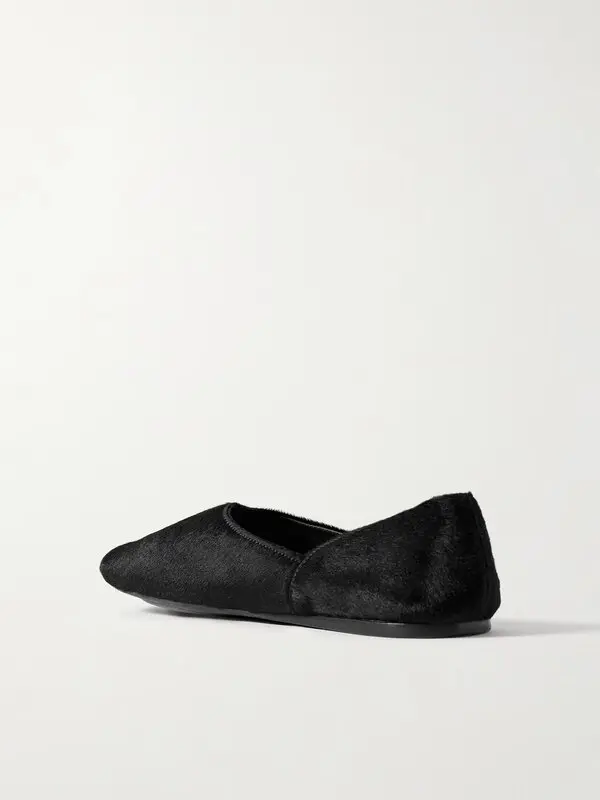 Khaite Jane Pointed Ballet Flat - Black