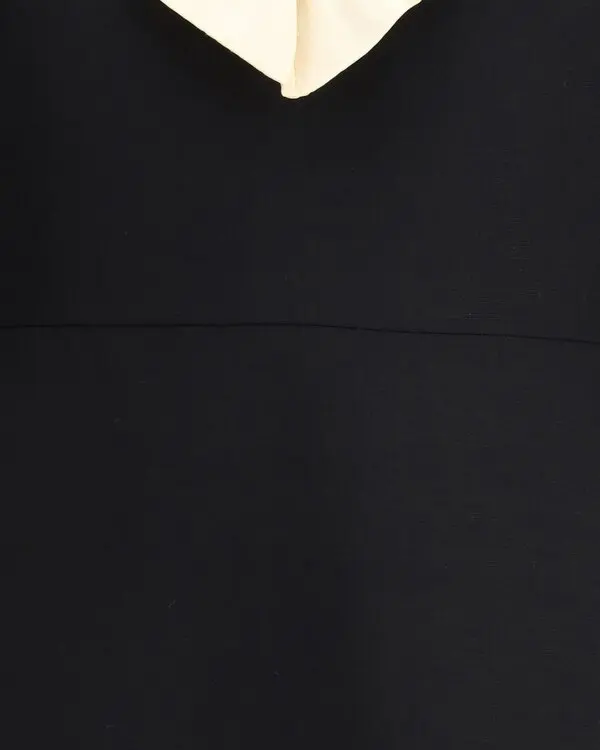 Valentino Garavani Ruffled Trim V-neck Mini Dress