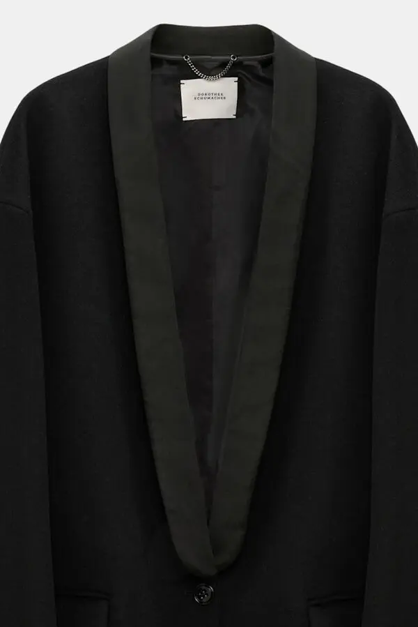 Dorothee Schumacher Oversized Tuxedo Blazer With Shawl Collar