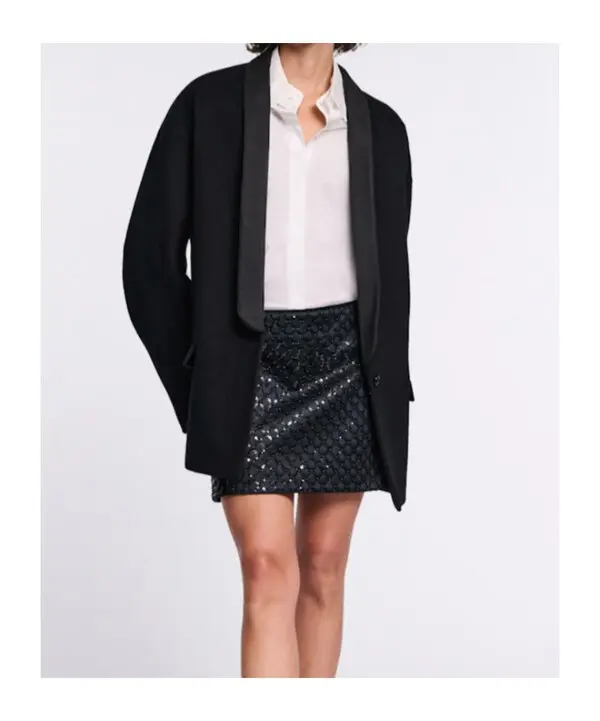Dorothee Schumacher Oversized Tuxedo Blazer With Shawl Collar