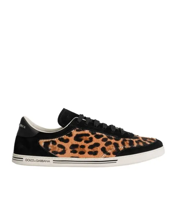 Dolce & Gabbana Saint Tropez Leopard Print Sneakers