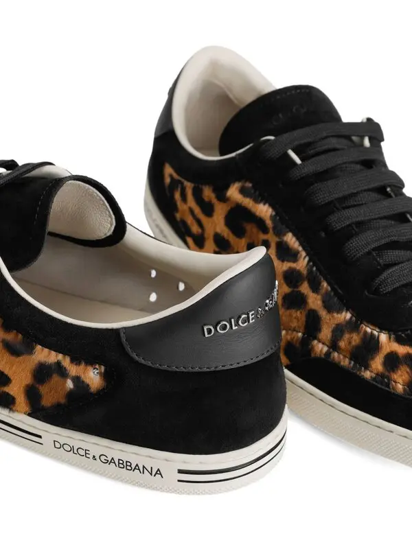 Dolce & Gabbana Saint Tropez Leopard Print Sneakers