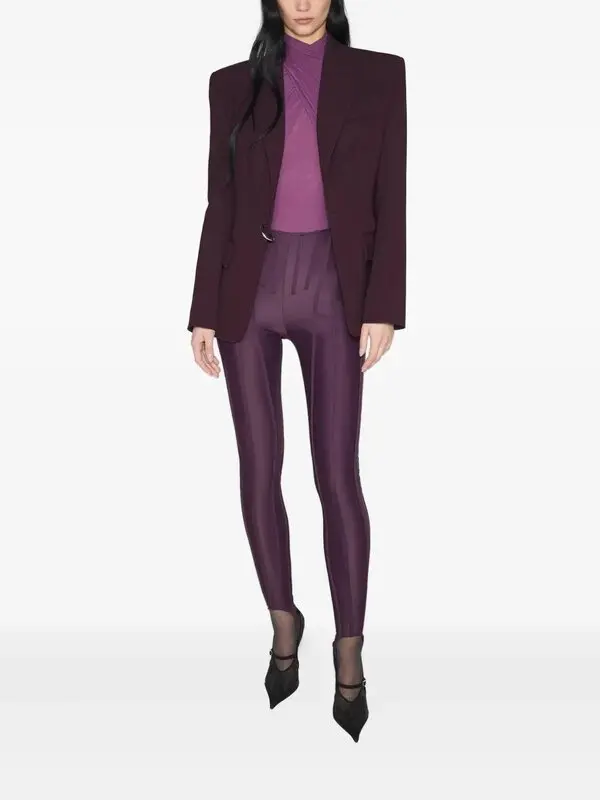 MUGLER High-waist Panelled Leggings