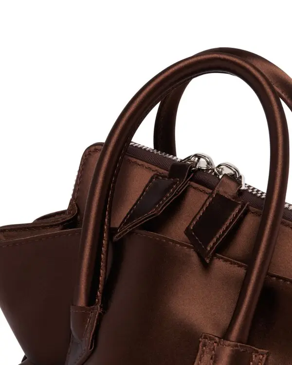 Attico La Passeggiata Mini Top Handle Bag - Brown