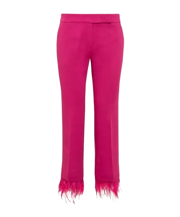 Michael Kors Feather Detailed Stretch Trousers - Pink
