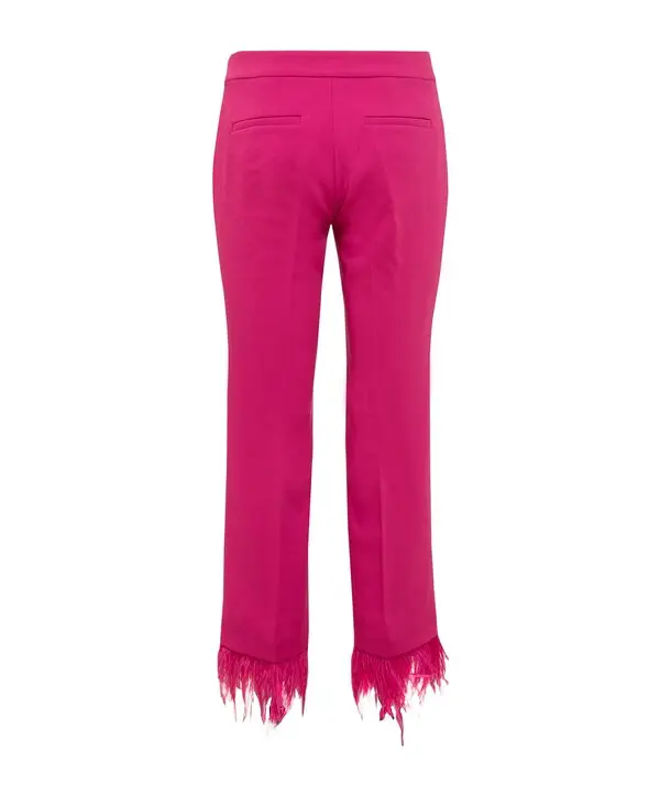 Michael Kors Feather Detailed Stretch Trousers - Pink