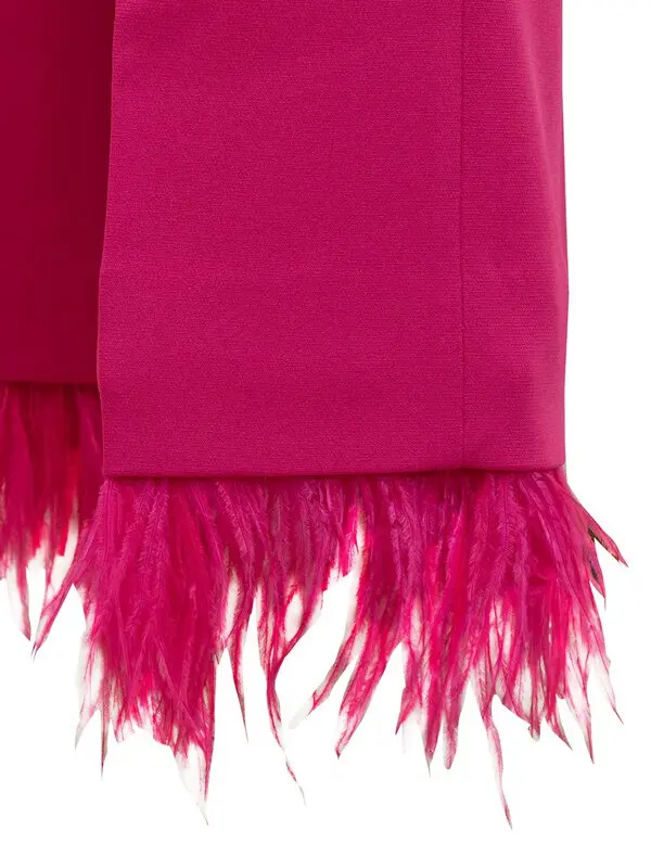 Michael Kors Feather Detailed Stretch Trousers - Pink